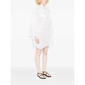 ERMANO SCERVINO Ermanno Scervino Linen Lace Day Dress