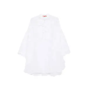 ERMANO SCERVINO Ermanno Scervino Linen Lace Day Dress - White