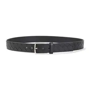 Bottega Veneta Intrecciato Belt - Black