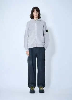 Stone Island Zip-up Knit Hoodie