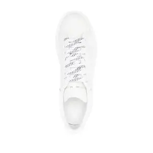 Alexander McQueen Leather Lace-up Sneakers - White