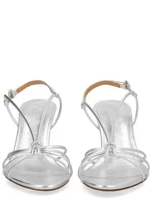 AeydĒ Solange Heeled Sandals - Silver