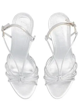AeydĒ Solange Heeled Sandals - Silver