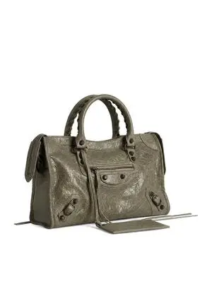 Balenciaga Le City Lambskin Bag - Green