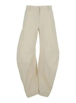 Acne Studios Beige 'patty Coated' Pants With Elastic Waist In Cotton For - Multicolor
