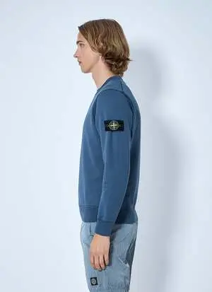 Stone Island Crewneck Sweatshirt With Sleeve Patch