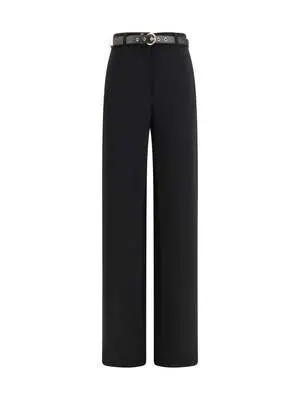 Max Mara Elegant Pants With Belt - Black