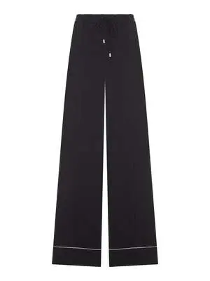 Sportmax Satin Rivet Jogger Pants - Black