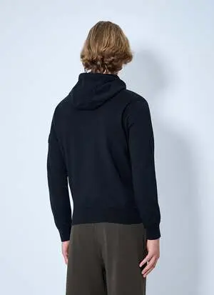 Stone Island Zip-up Hoodie With Sleeve Patch