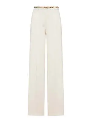 Max Mara Fluid Cady Trousers - Cream