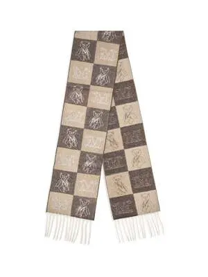 Max Mara Cashmere Fringed Scarf