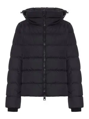 Herno Short Down Jacket With Hood - Black