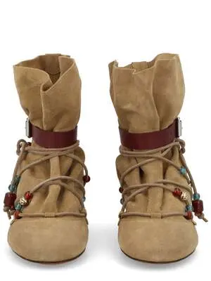 Isabel Marant Étoile Letiz Calf Leather Boots - Cream