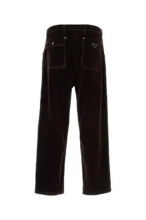 Prada Dark Velvet Denim Pant