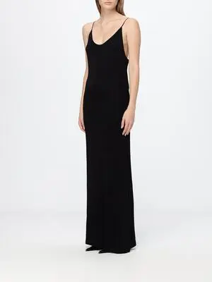 Saint Laurent Stretch Viscose Dress - Black