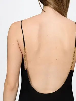 Saint Laurent Stretch Viscose Dress - Black