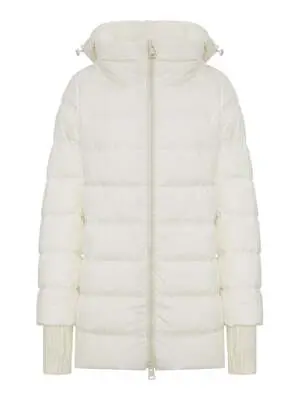 Herno Long Down Jacket With Hood - White