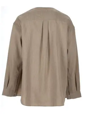 Jacquemus Linen Blend Shirt - Cream