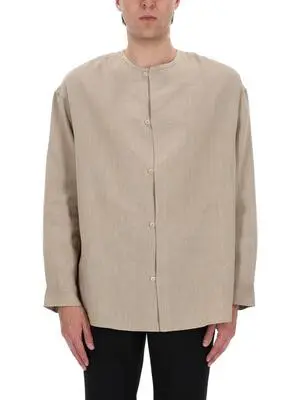 Jacquemus Linen Blend Shirt - Cream