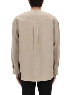 Jacquemus Linen Blend Shirt - Cream