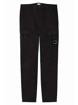 C.P. COMPANY Pantalone Cargo Con Patch Logo - Black