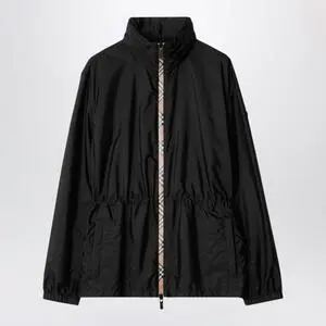 Burberry Nylon Zip-up Jacket - Black