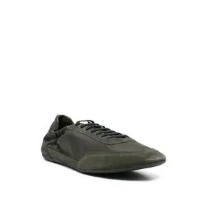 Prada Re-nylon And Suede Low-top Sneakers - Green
