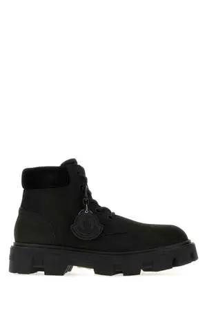 Moncler Suede Peak City Ankle Boots - Black