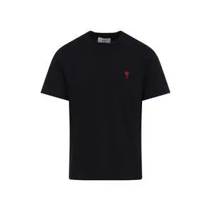 AMI Paris Classic Red T-shirt - Black