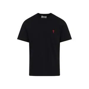 AMI Paris Classic Red T-shirt - Black