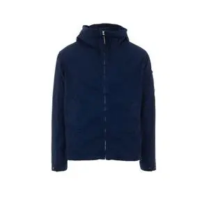 C.P. COMPANY Lens Logo Micro-reps Hooded Jacket - Blue