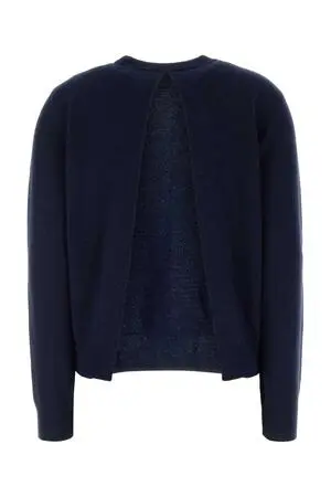 JIL SANDER Navy Cashmere Swearer - Blue