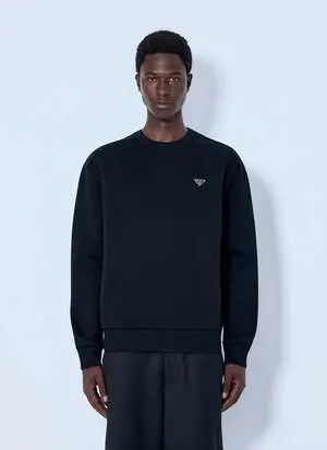 Prada Technical Cotton Sweatshirt - Black