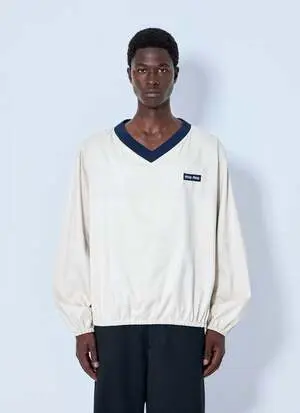 Miu Miu Technical Pongé Sweatshirt - Multicolor