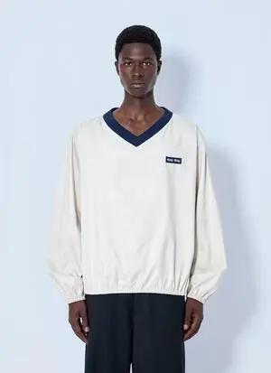 Miu Miu Technical Pongé Sweatshirt - Multicolor