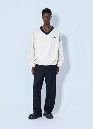 Miu Miu Technical Pongé Sweatshirt