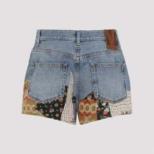 Valentino Garavani Cotton Patchwork Shorts