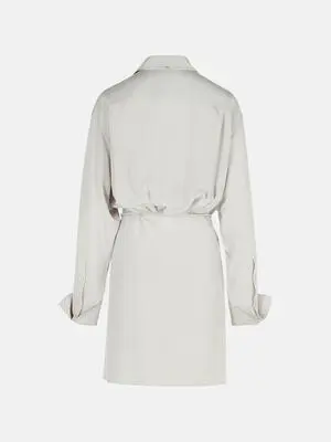 Sportmax Eolie' Grey Silk Dress