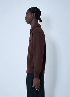 Prada Cotton Jersey Logo Motif Sweatshirt - Brown