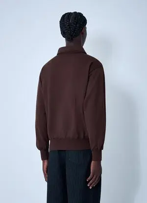 Prada Cotton Jersey Logo Motif Sweatshirt - Brown
