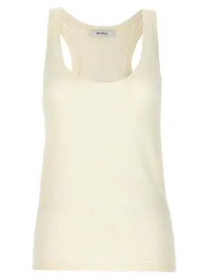 Max Mara Abbono Cashmere Top - White