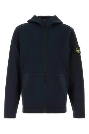 STONE ISLAND Stone Island Men Navy Blue Cotton Sweatshirt