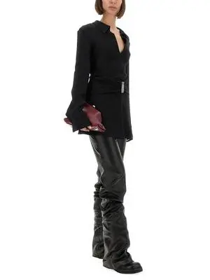 Attico Cady Mini Dress - Black