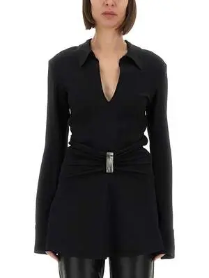 Attico Cady Mini Dress - Black