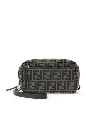 Fendi Ff Zucca Jacquard Small Beauty Case - Brown