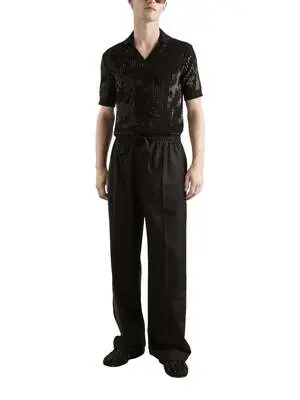 Dolce & Gabbana Wool Knit Jogging Pants