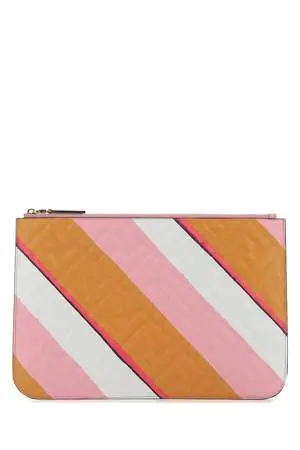 Fendi Nappa Leather Pouch - Multicolor