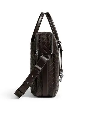 Bottega Veneta Intrecciato Leather Business Bag