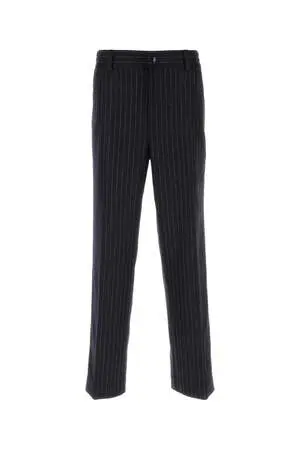 Moncler Embroidered Stretch Wool Pant - Gray