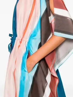 Fendi Habutai Stripe Dress - Multicolor